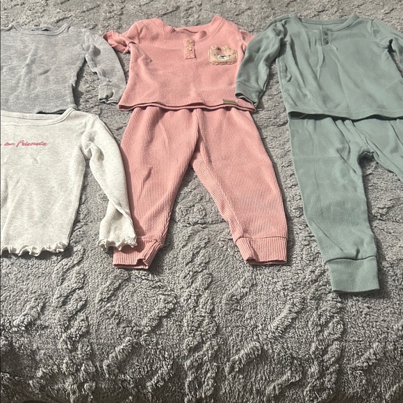 Mixed brands | Matching Sets | Set Of Two Baby Outfits In Pink Green ...